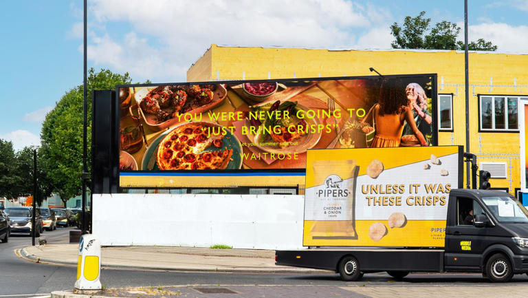 Pipers Crisps pulls a punchy PR move outside Waitrose in crisp face-off