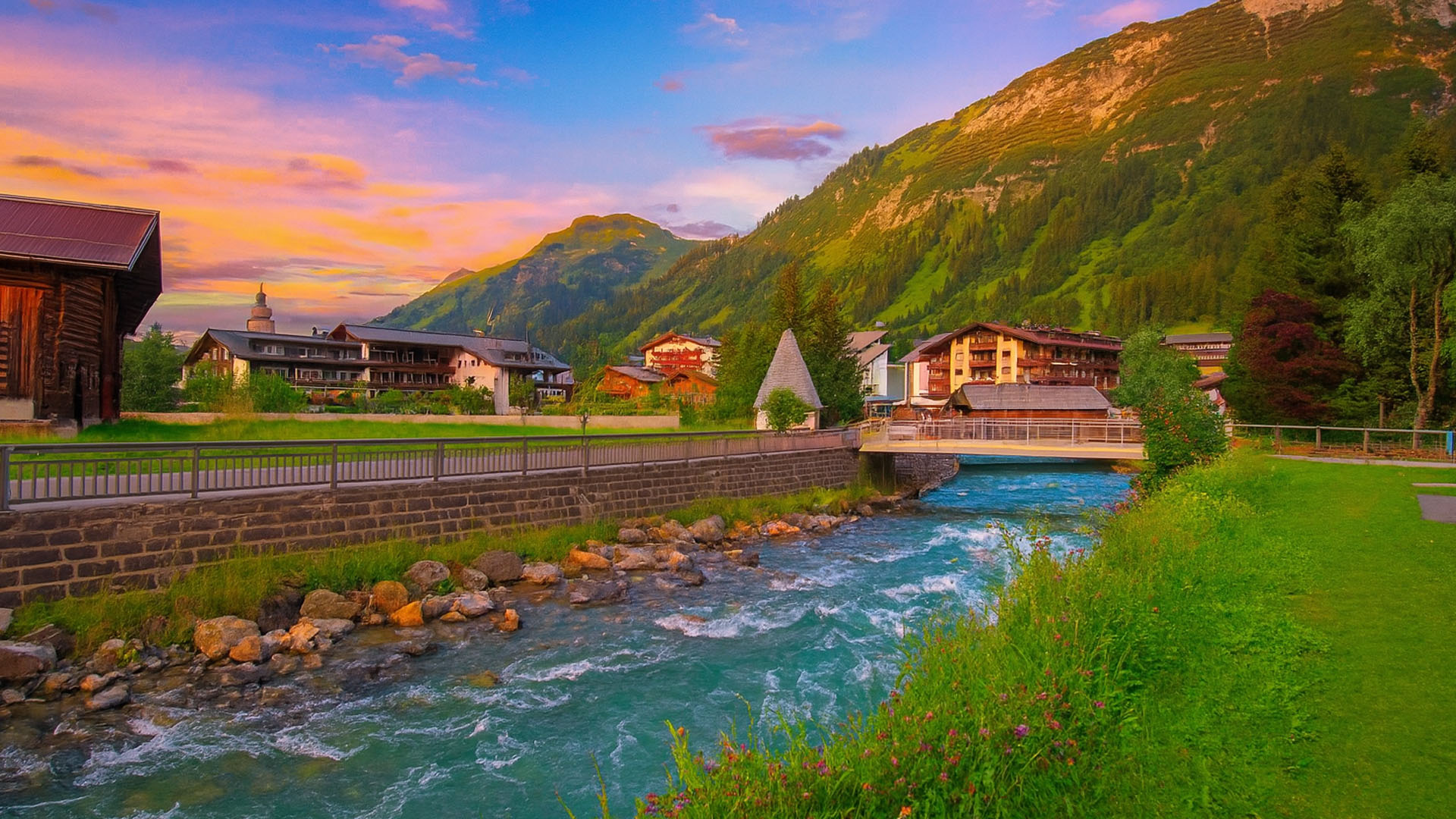 Lech Austria - A Beautiful Evening Walk With Luxury Hotels For The Rich ...