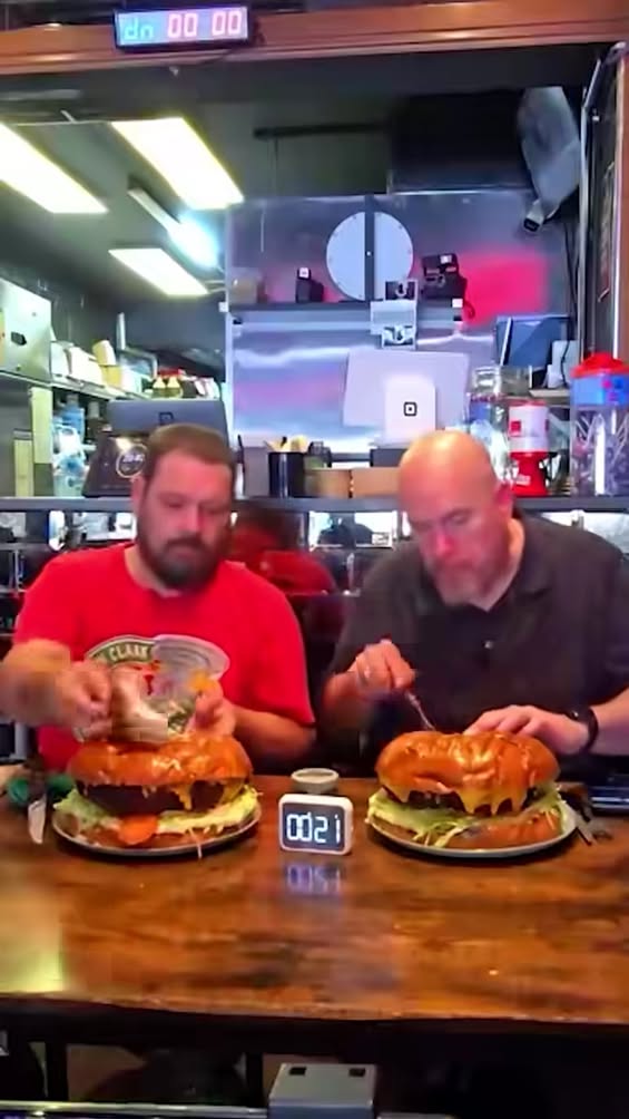 These burgers are BIGGER than my head!