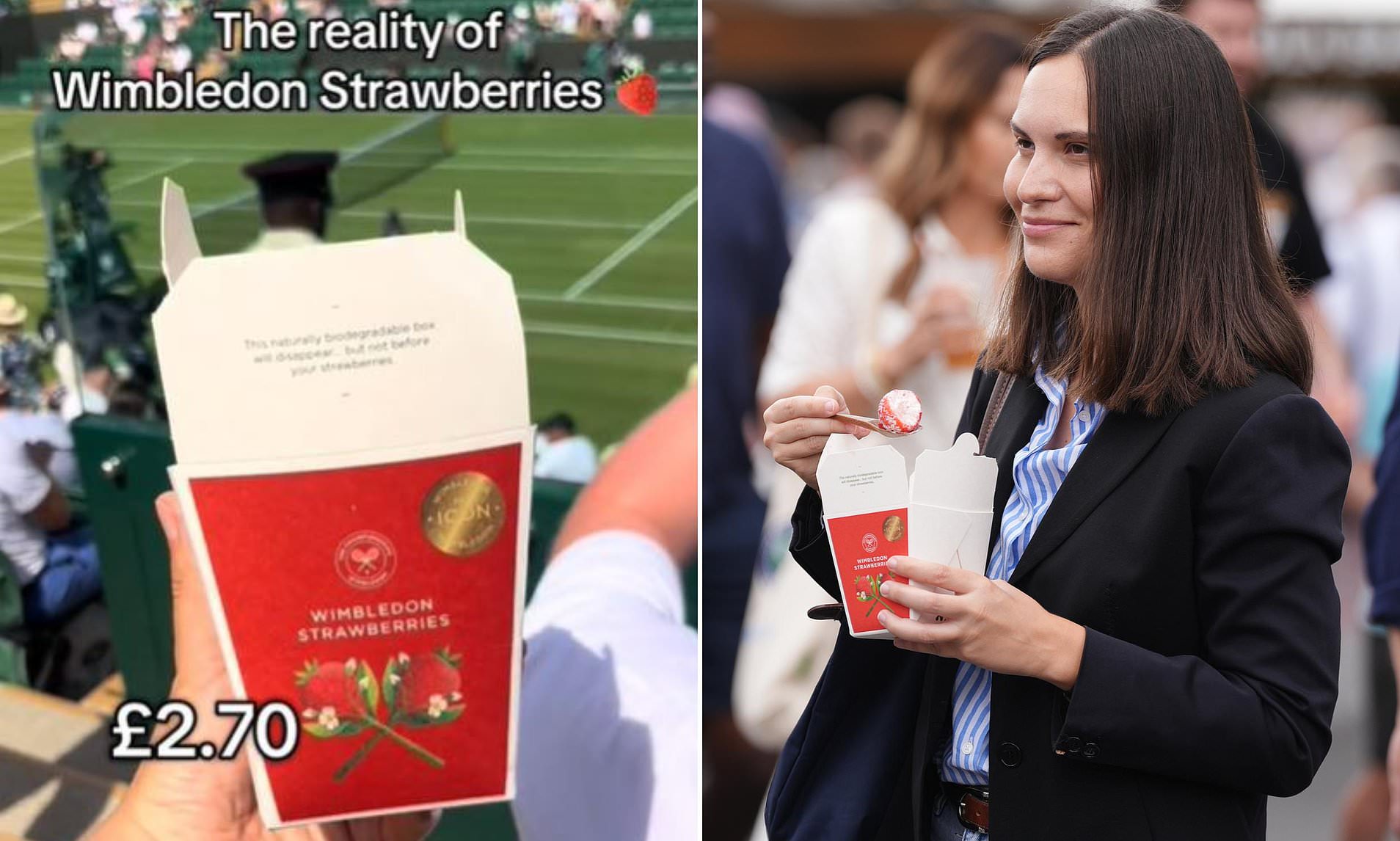 Wimbledon spectator reveals how much you REALLY get in a £2.70 box of ...