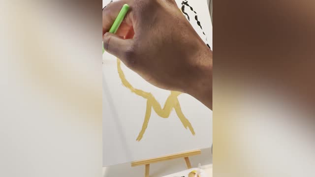 Wife Paints "I'm Pregnant" On Portrait During Couple's Painting Session ...