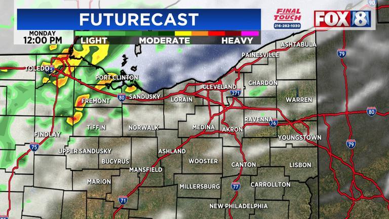 Timing on storms, downpours, gusty winds