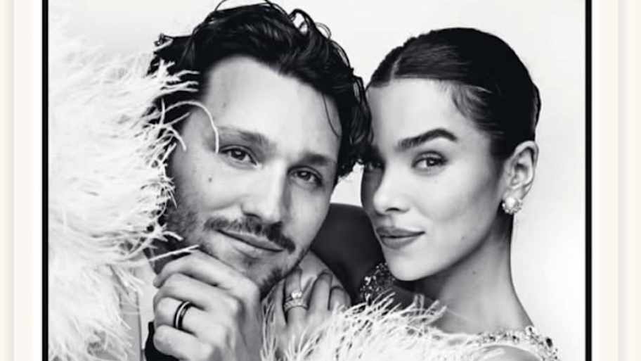 Josh Allen, wife Hailee Steinfeld pose together with Bills legend Andre ...