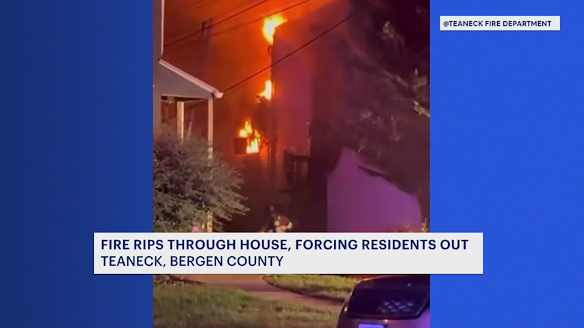Two Bergen County fires leave damage in Teaneck and River Edge