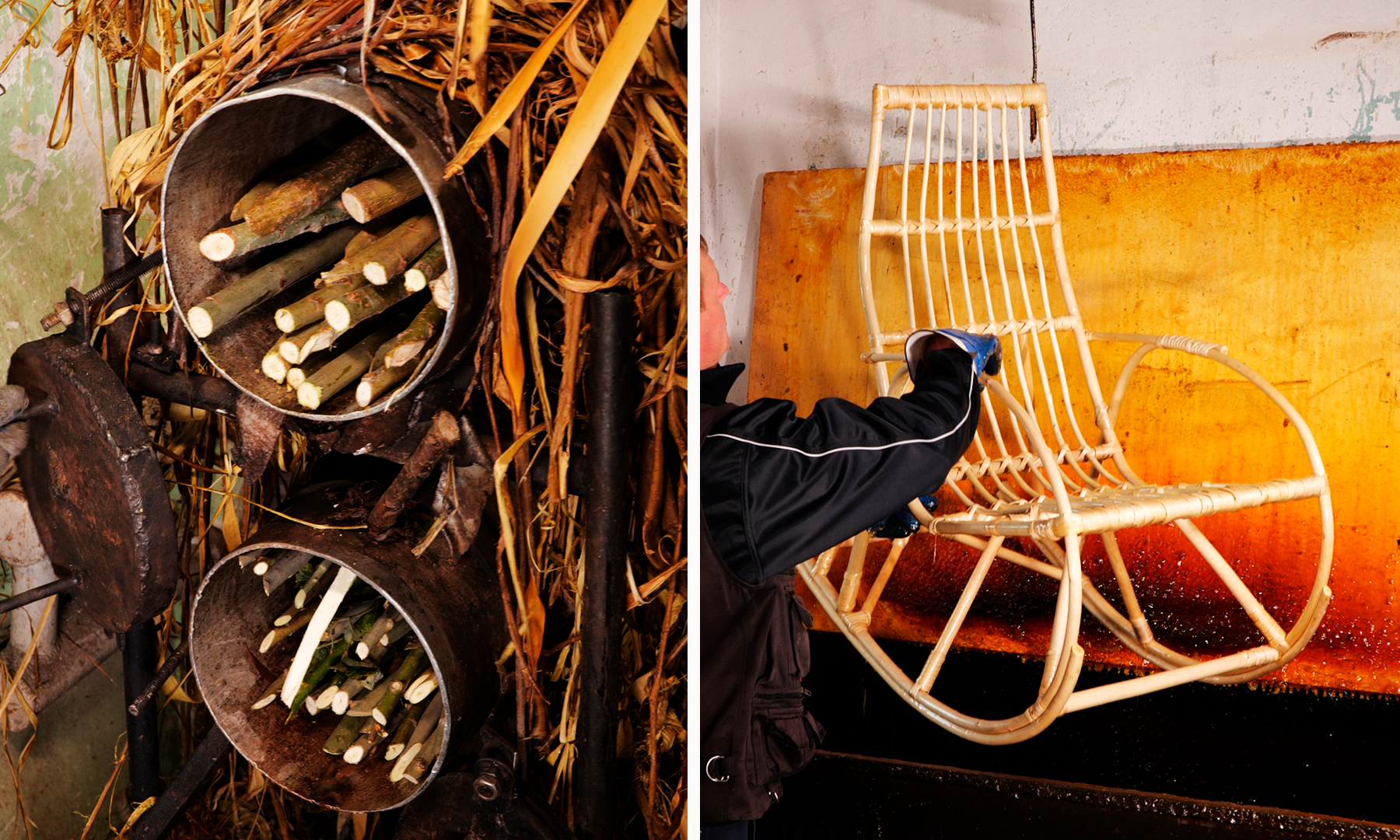 Making a rocking chair out of ordinary willow branches🪑