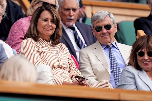 Kate Middleton's Parents Make Joint Appearance in Wimbledon's Royal Box ...