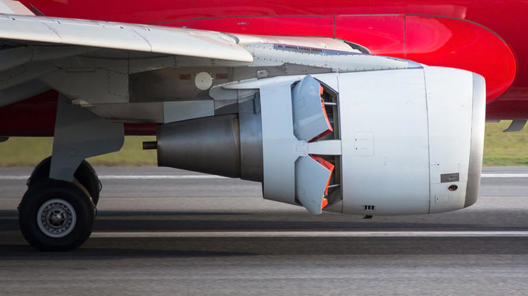 Why Do Plane Engines Open When Landing?