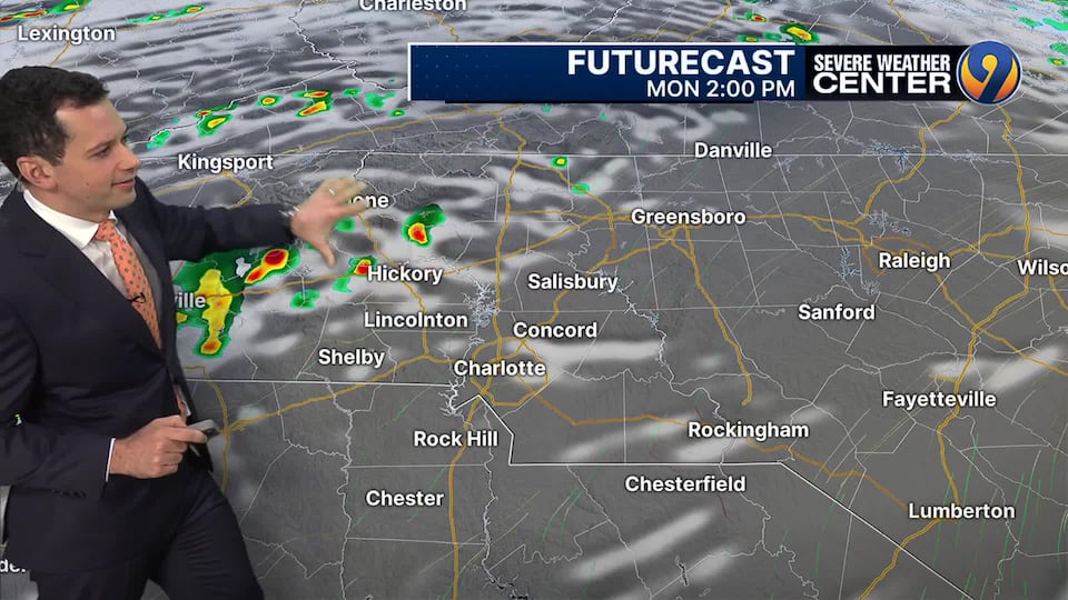 Monday afternoon's forecast with Meteorologist Joe Puma