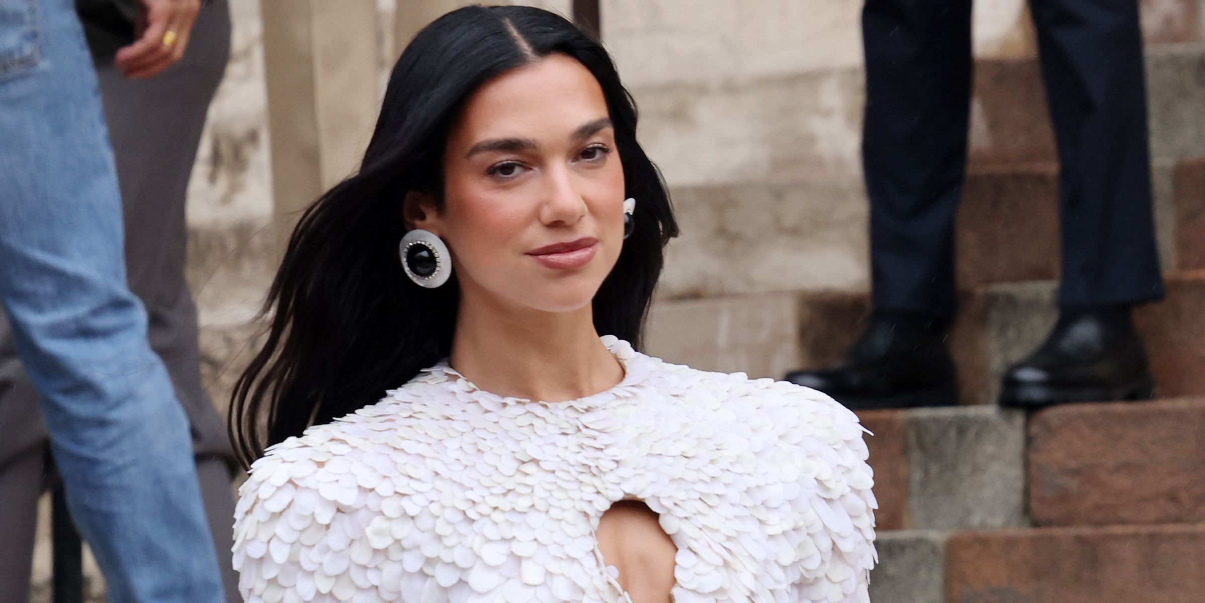 Dua Lipa Wore a Bridal-Inspired Gown to the Schiaparelli Haute Couture Show