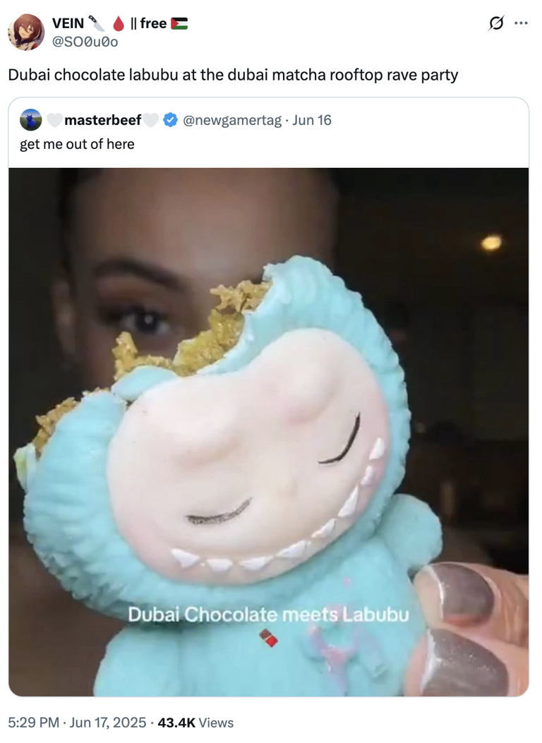 What's With The 'Labubu, Matcha, Dubai Chocolate' Memes? The 2025 ...