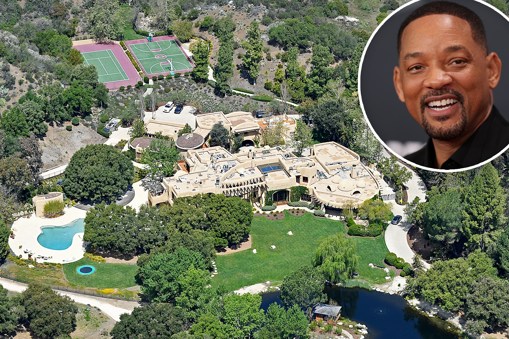 New aerial photos reveal the vastness of Will Smith’s secluded 150-acre ...