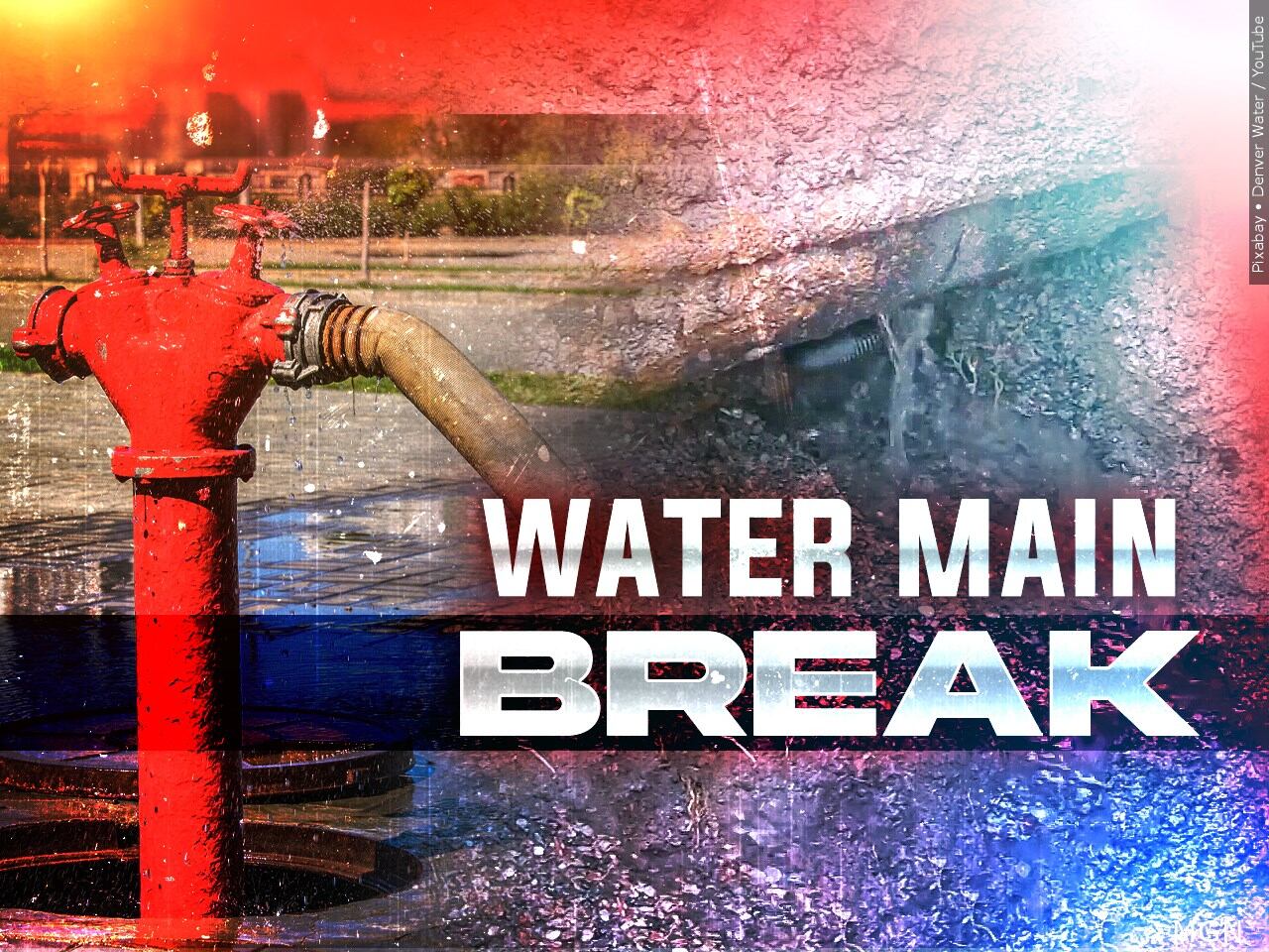 Severe water main break causes low water pressure in eastern Iowa community