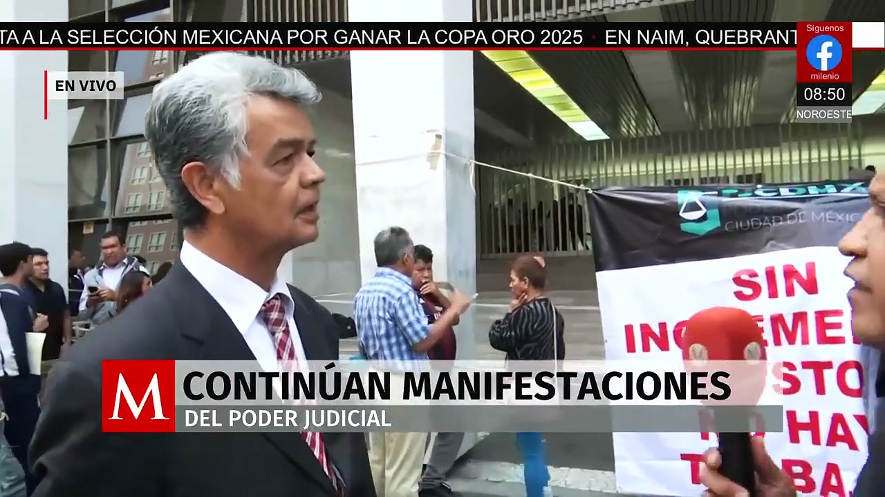 Poder Judicial sigue sin reanudar labores; crecen protestas en la CdMx