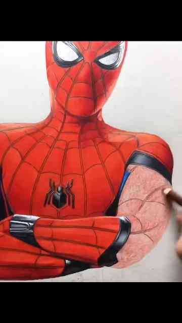 Drawing Spider-Man Homecoming Suit Timelapse