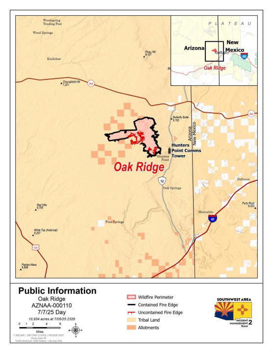 Oak Ridge fire reaches 75% containment, most evacuation orders downgraded