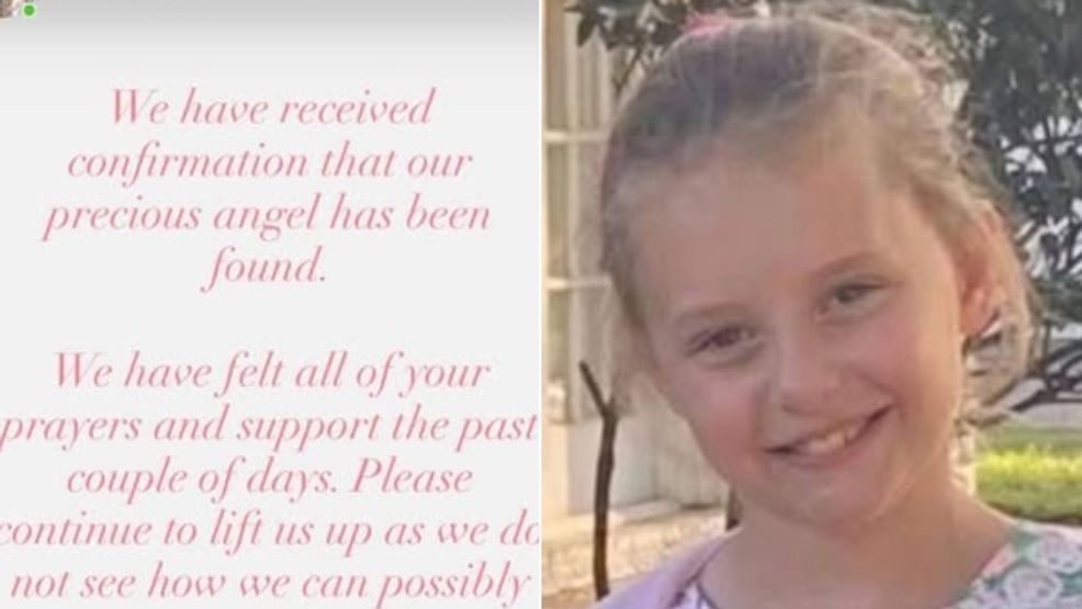 BREAKING: Mary Grace Baker's body found