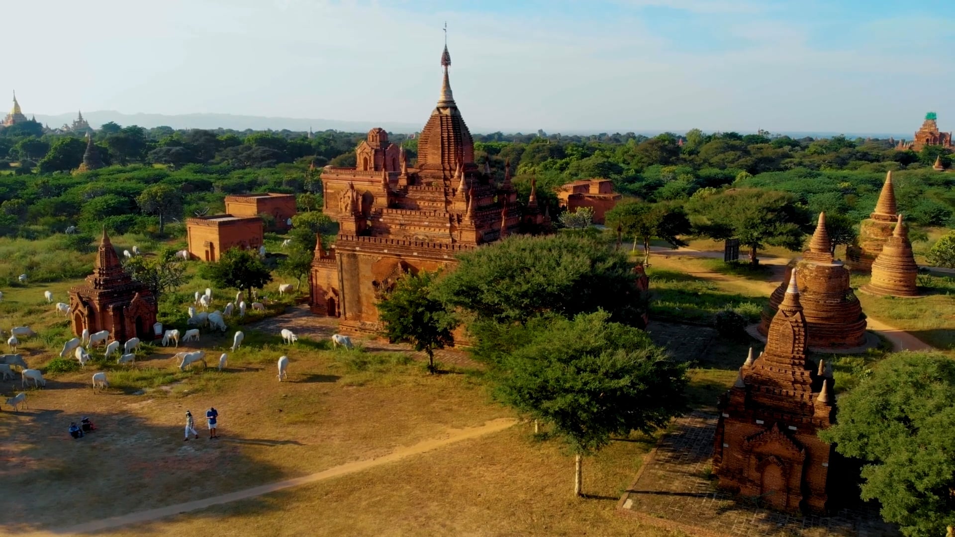 Bagan Tua: Pemandangan Kuil-kuil Myanmar yang Abadi dari Drone