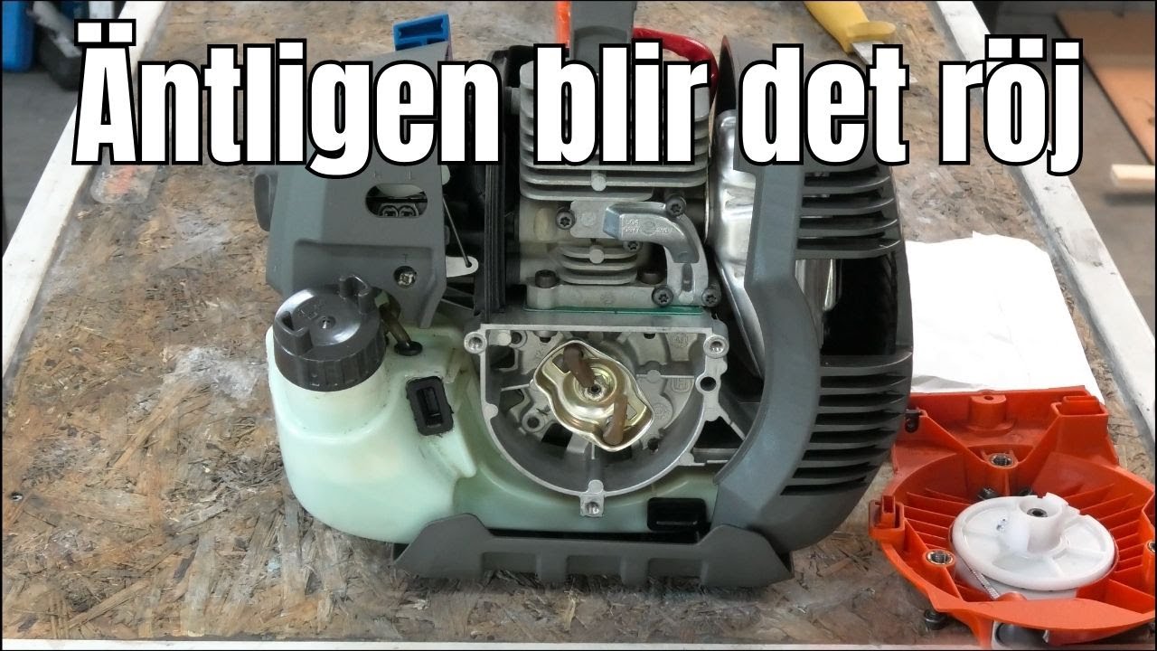 Så Lagar Du En Trasig Draglina Start På En Röjsåg. Husqvarna 336FR