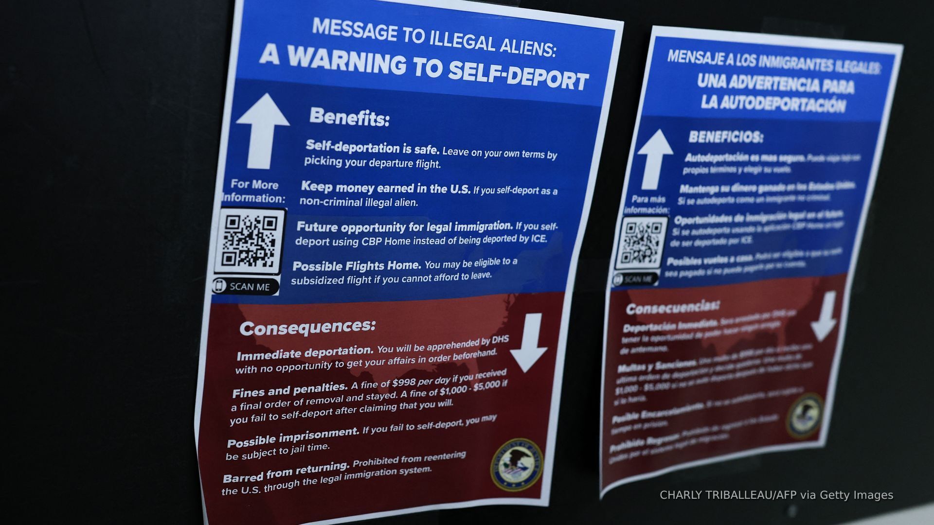 ‘Self-deport' flyers reach migrants in courtrooms across the country