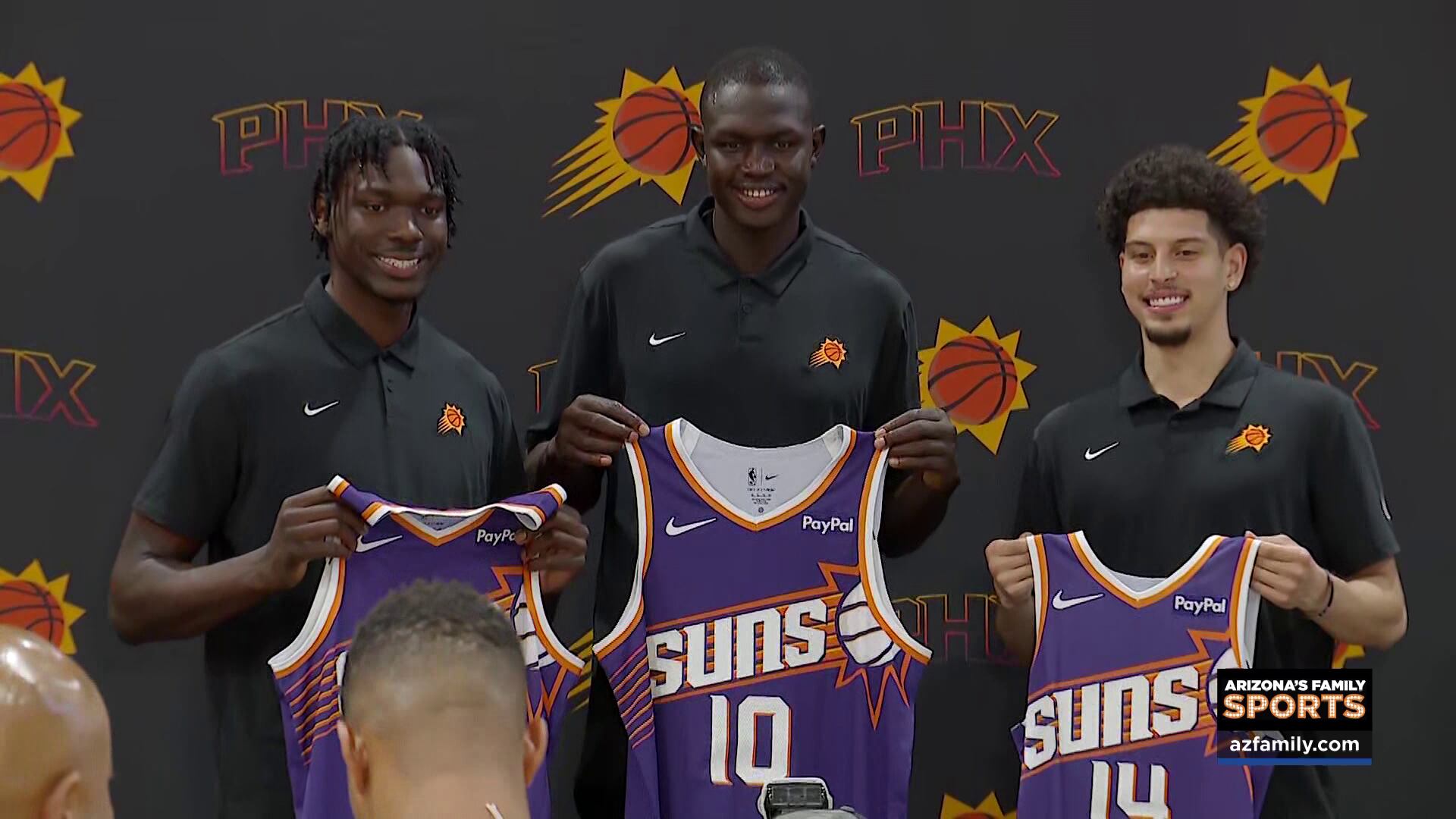 Phoenix Suns introduce their 3 picks in the 2025 NBA Draft