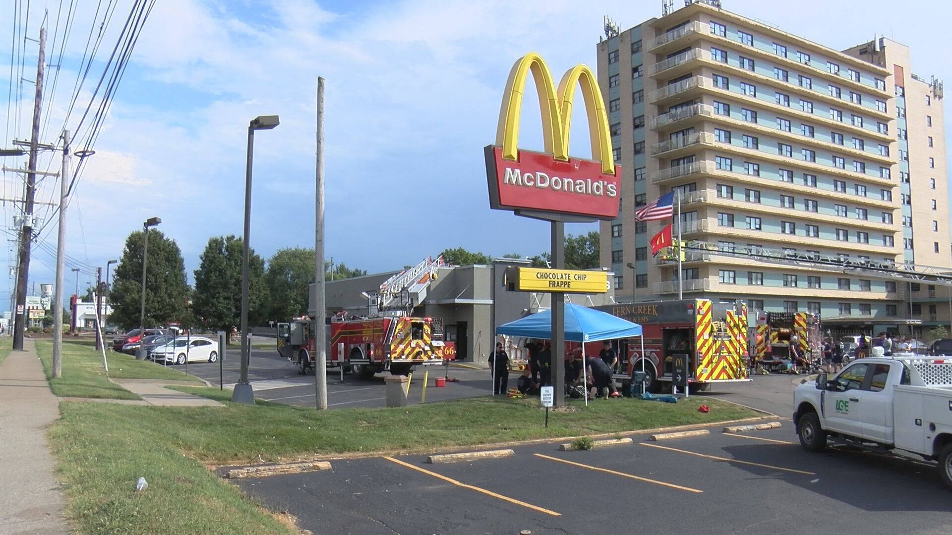 Firefighter taken to hospital after fire at Bardstown Road McDonald’s