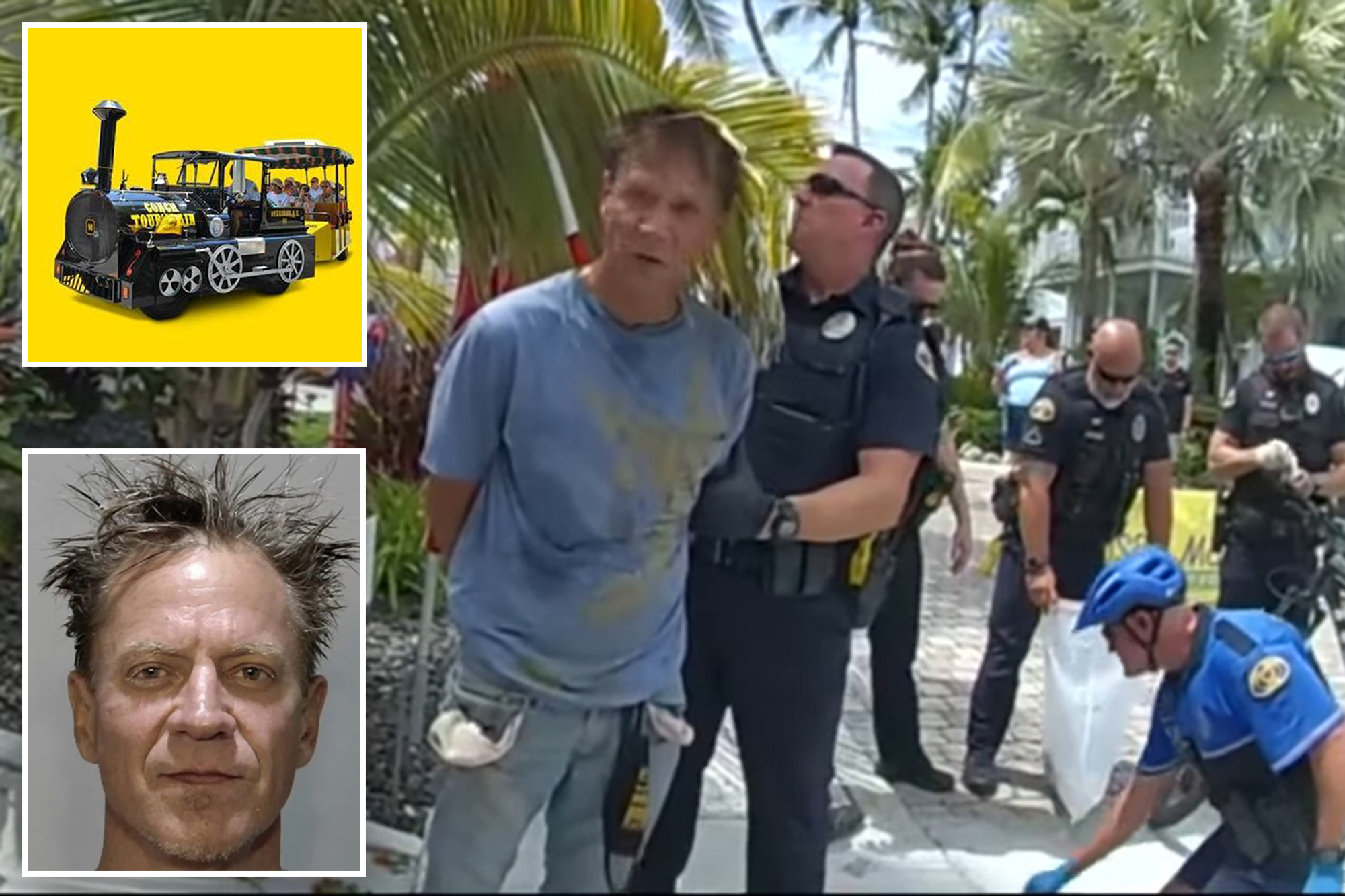 Florida man hijacks Key West sightseeing train for meth-fueled joyride ...