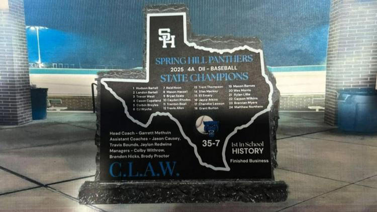 Spring Hill baseball seeking donors to fund state championship monument