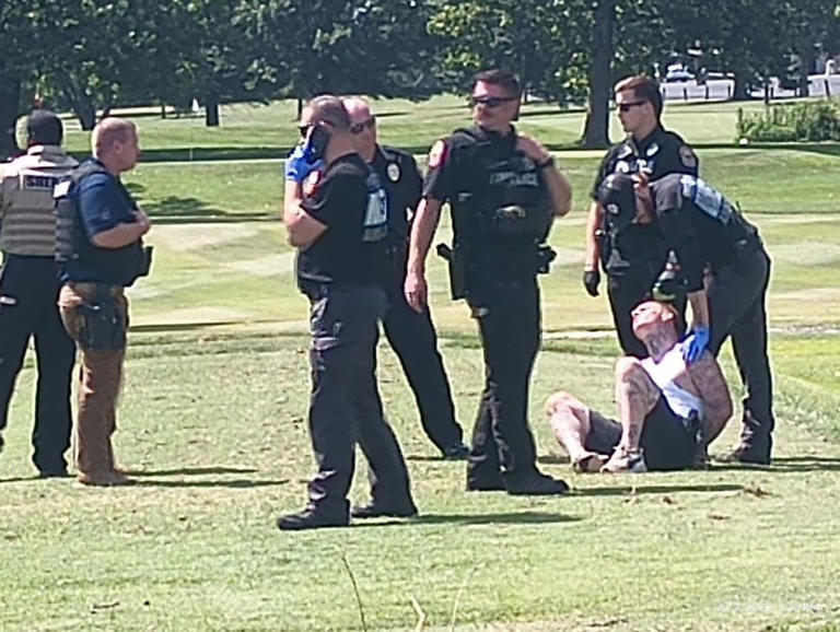 Probable traffic stop leads to police chase, arrest on golf course