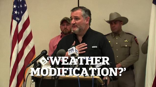 Ted Cruz speaks on weather modification during Texas floods briefing