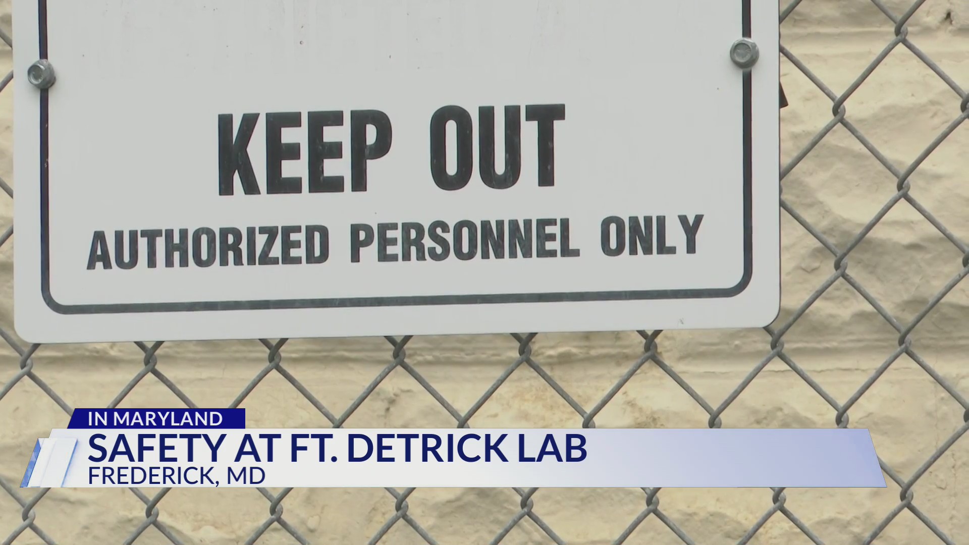 Biohazard incident shuts down Ft. Detrick research lab