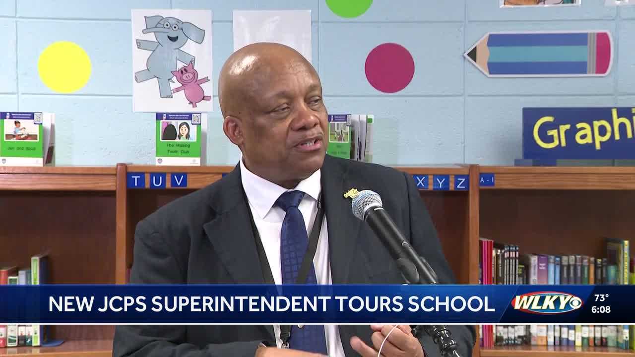 New JCPS superintendent makes first school visit and talks transportation