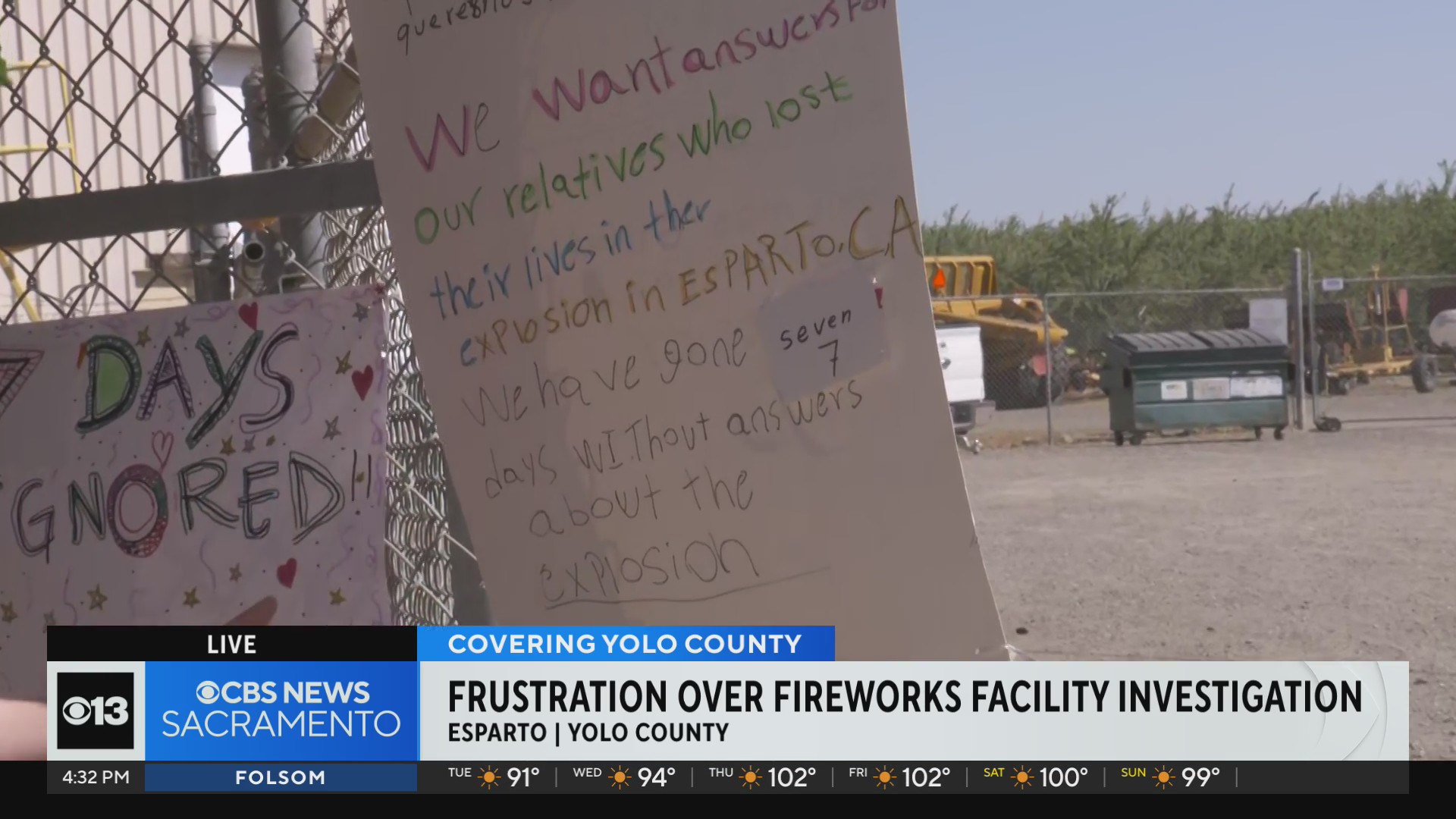 Frustration remains over California fireworks warehouse explosion ...