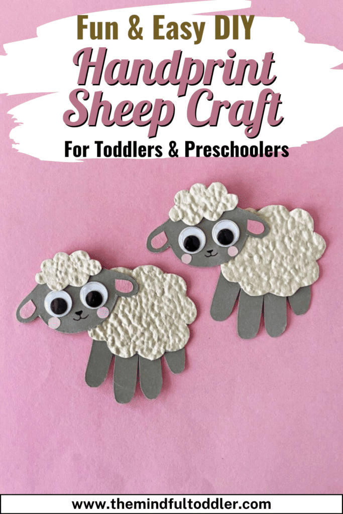 Easy DIY Handprint Sheep Craft For Toddlers and Preschoolers