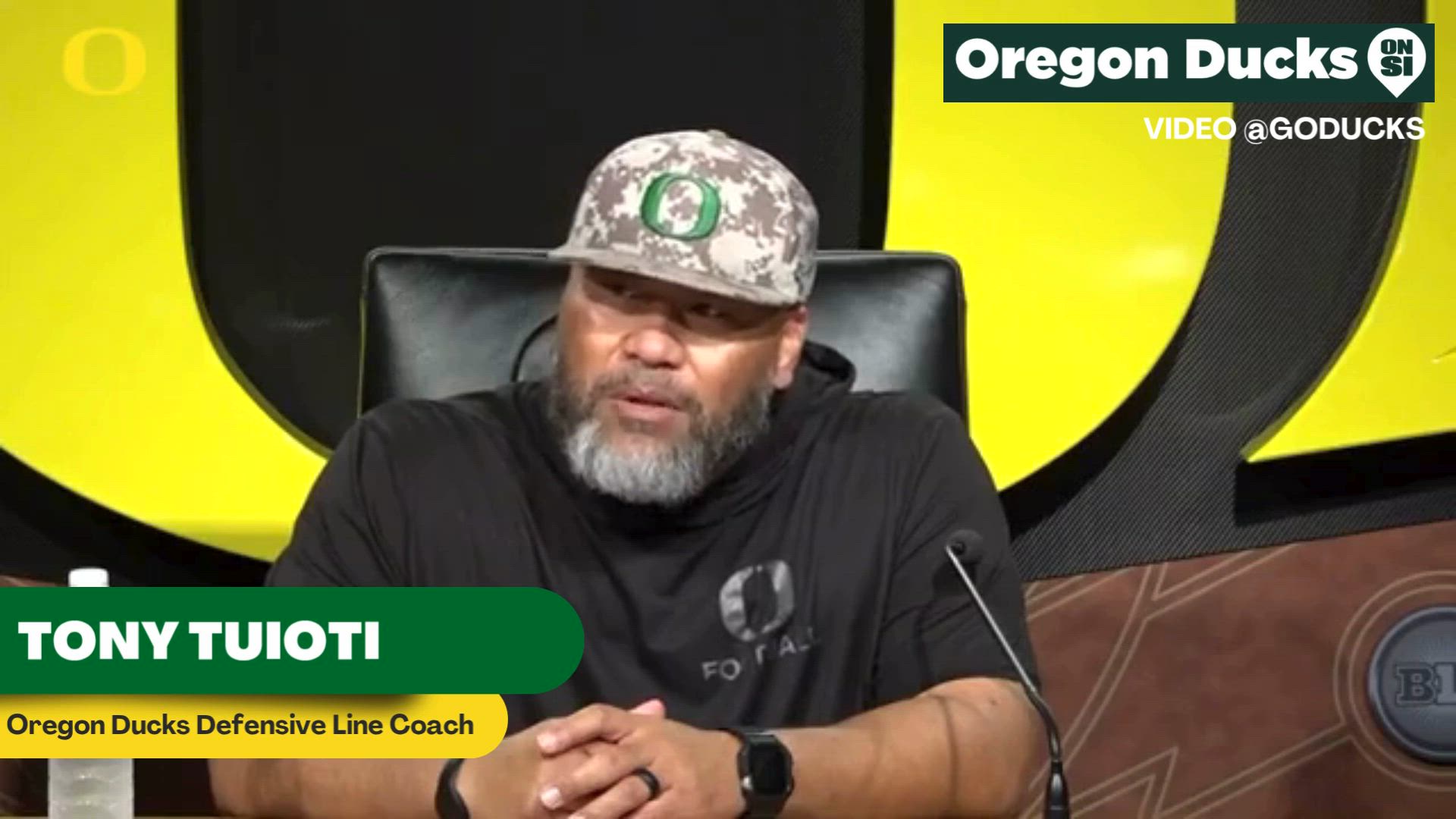 Oregon Ducks Defensive Line Coach Tony Tuioti Discusses Bear Alexanders ...