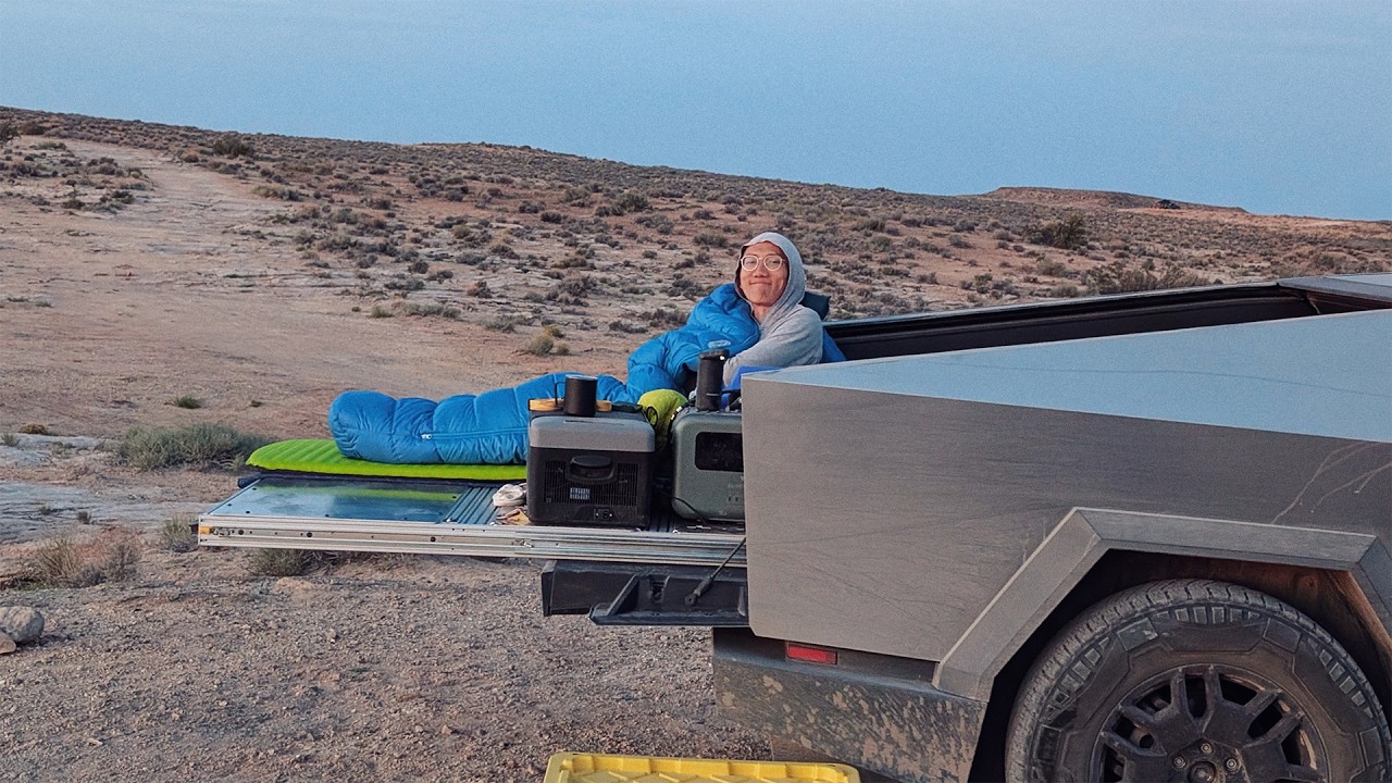 Camping in the Tesla Cyber Truck Without a Tent?