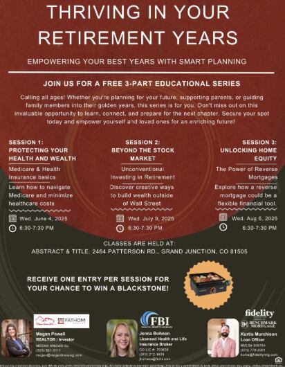 Free retirement classes for Grand Junction residents