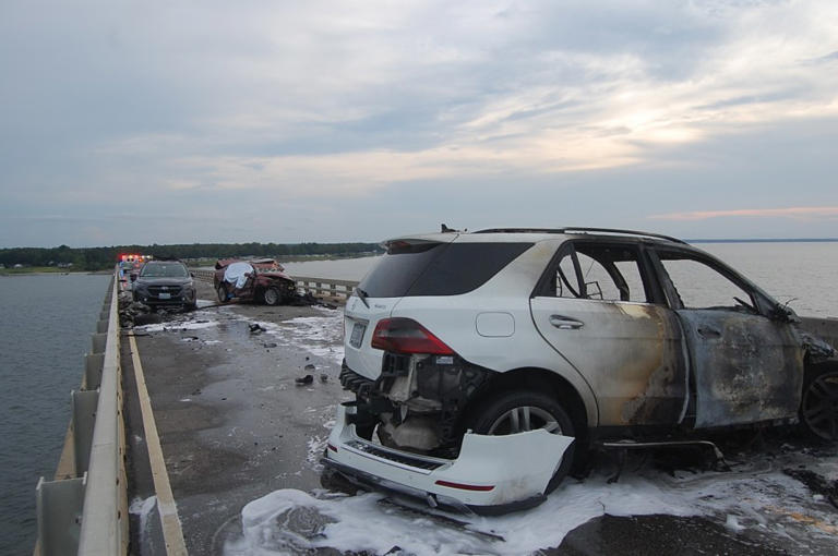 Hampton man, Lancaster woman die after 3-vehicle crash on Norris Bridge