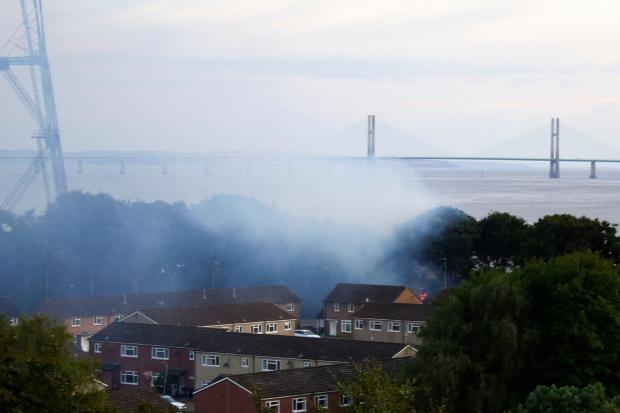 Watch: Huge fire breaks out near Severn Bridge as multiple crews respond