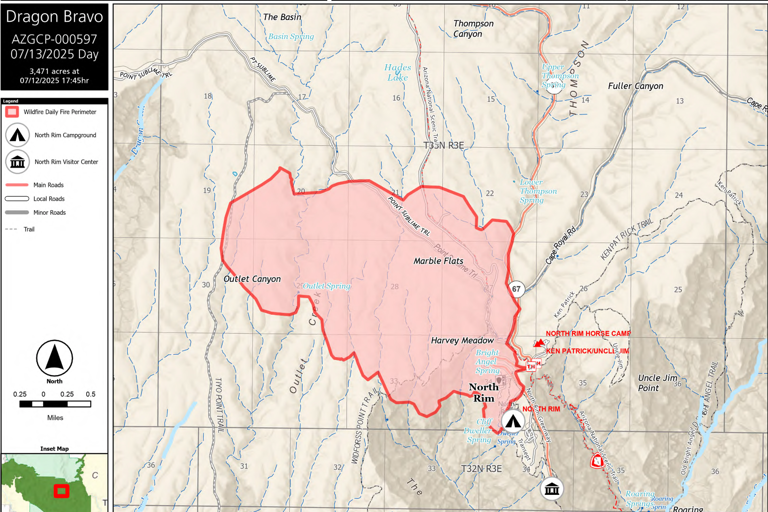 Arizona wildfires being managed with ‘aggressive strategy’ as North Rim ...