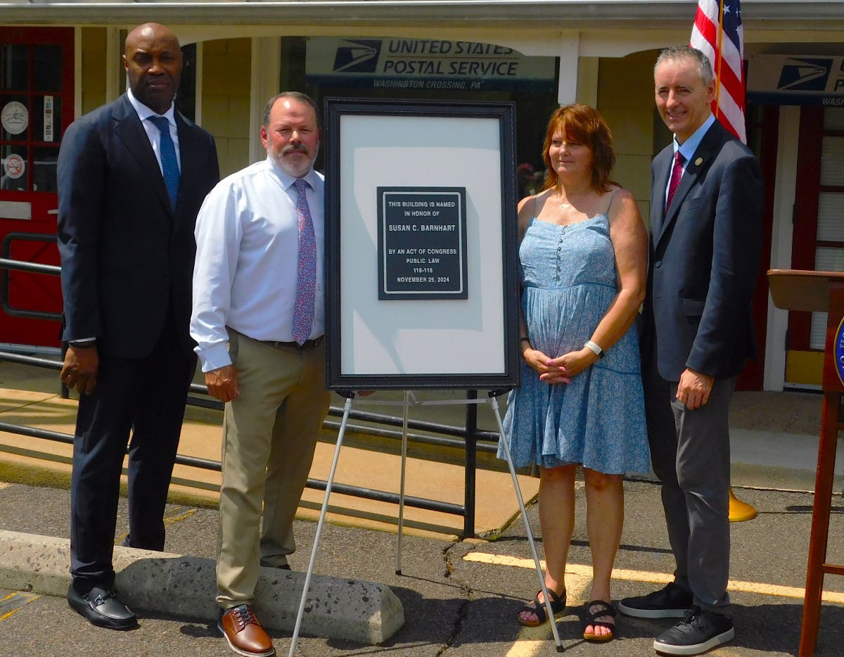 Washington Crossing Post Office Dedication In Honor Of Clerk Who Died ...