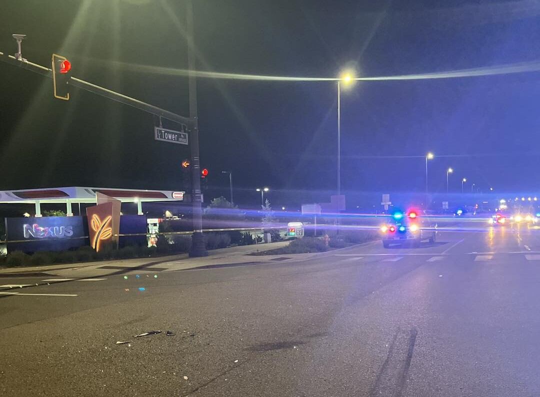 1 killed when shuttle, pickup, collide near Denver International Airport
