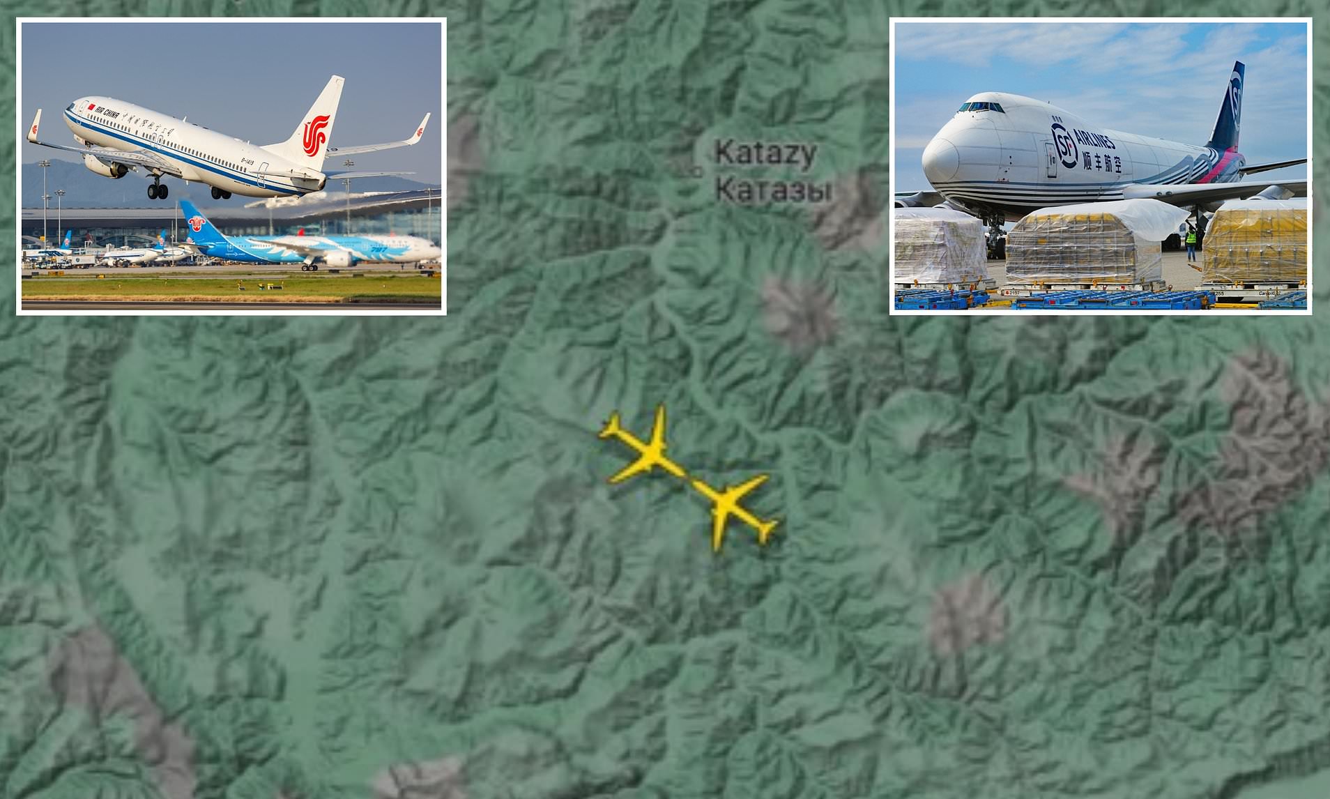 Passenger jet and cargo plane miss each other by just 300ft over Russia