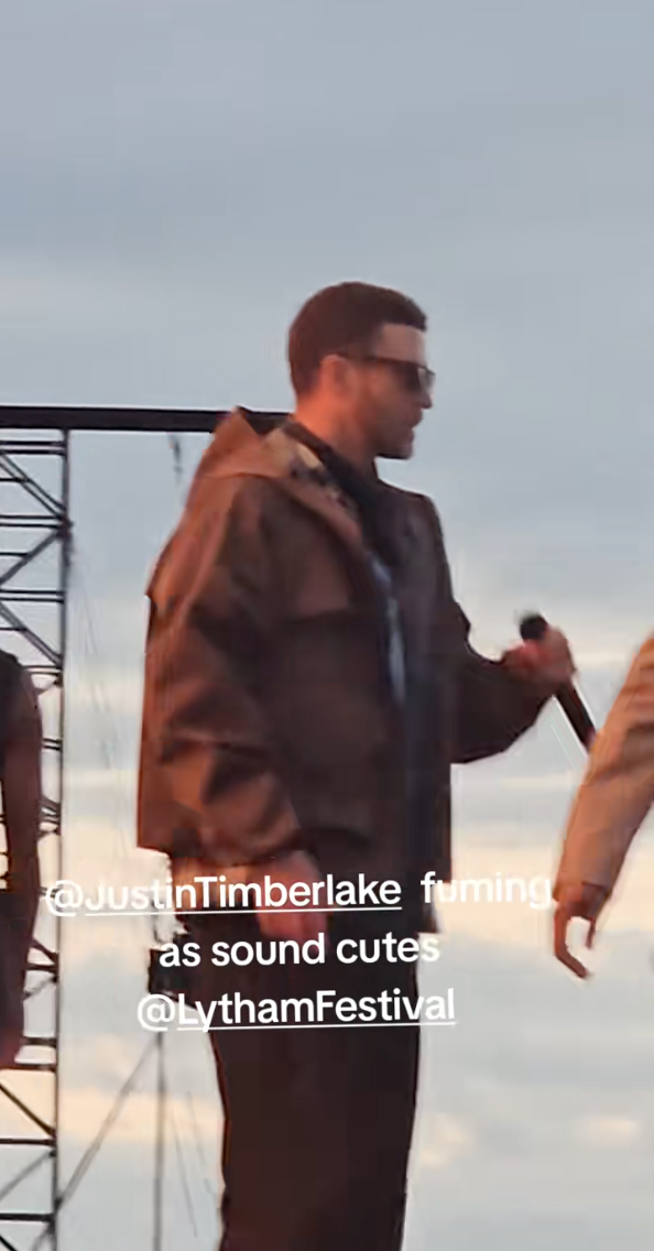 Fuming Justin Timberlake screams at crew as performance is riddled with ...