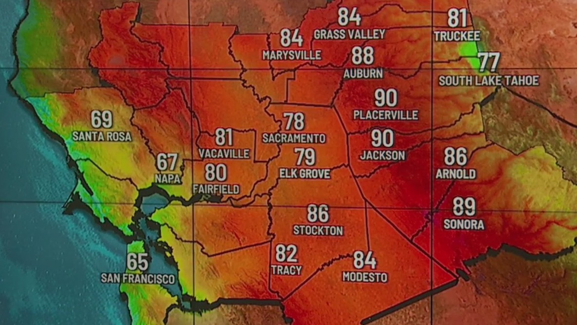 Below average temperatures in the forecast for this week