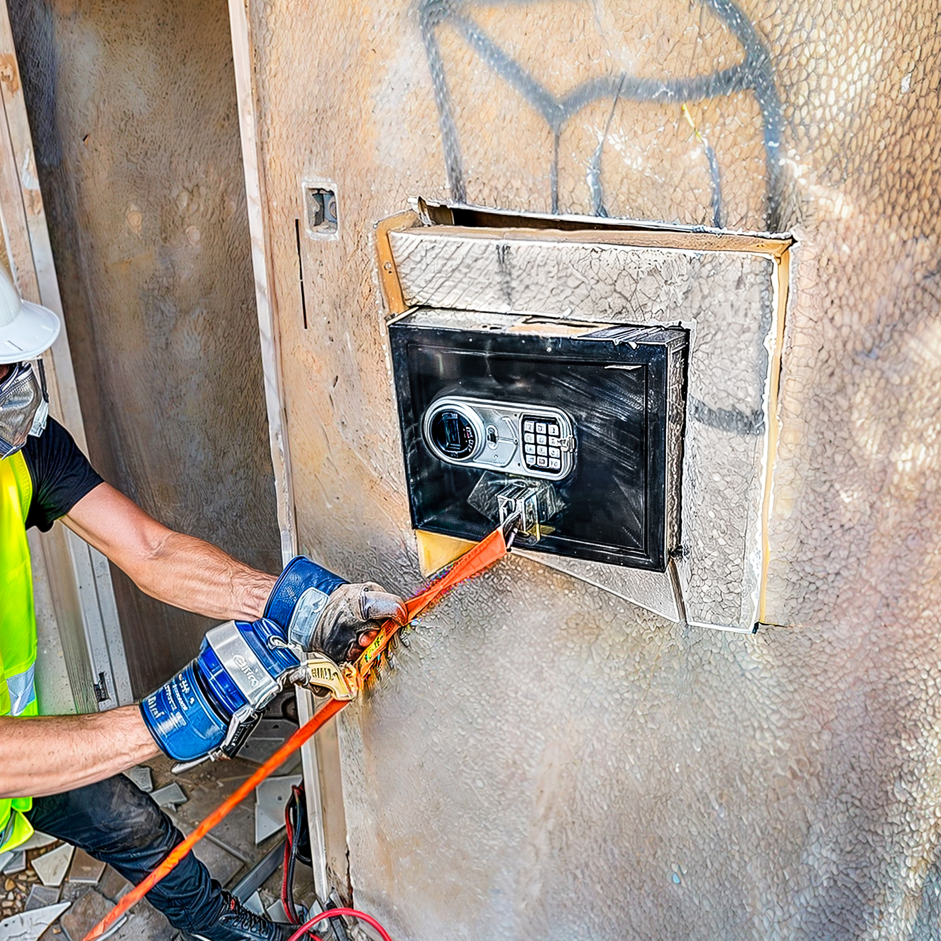This safe hasn't been opened in 10 years! Amazing find by the builders🕵️‍♂️