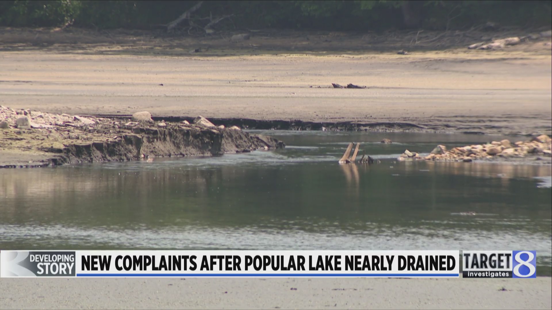 New complaints after popular lake nearly drained