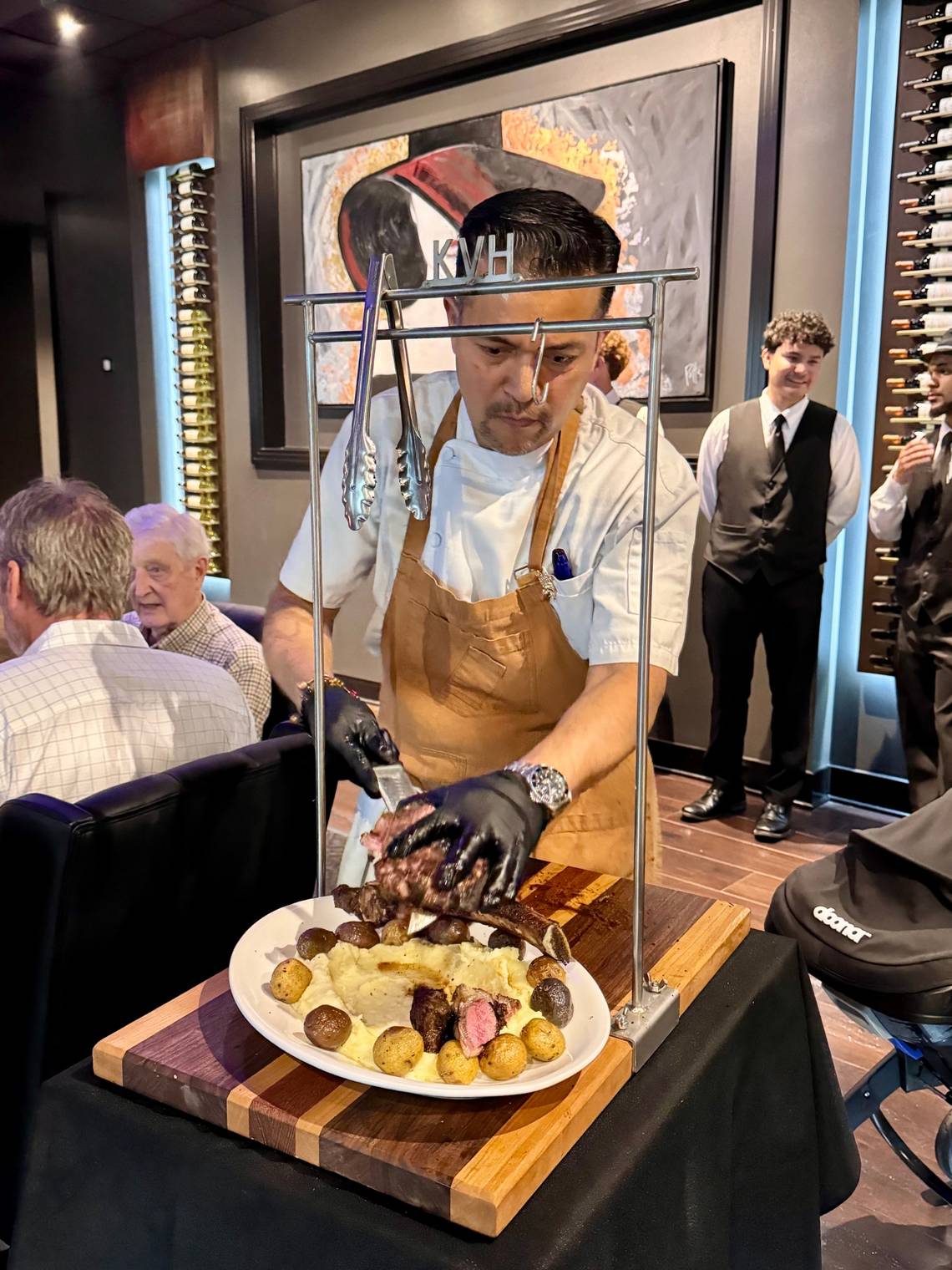 Wichita's KVH Chophouse opens today: See pics of its champagne wall ...