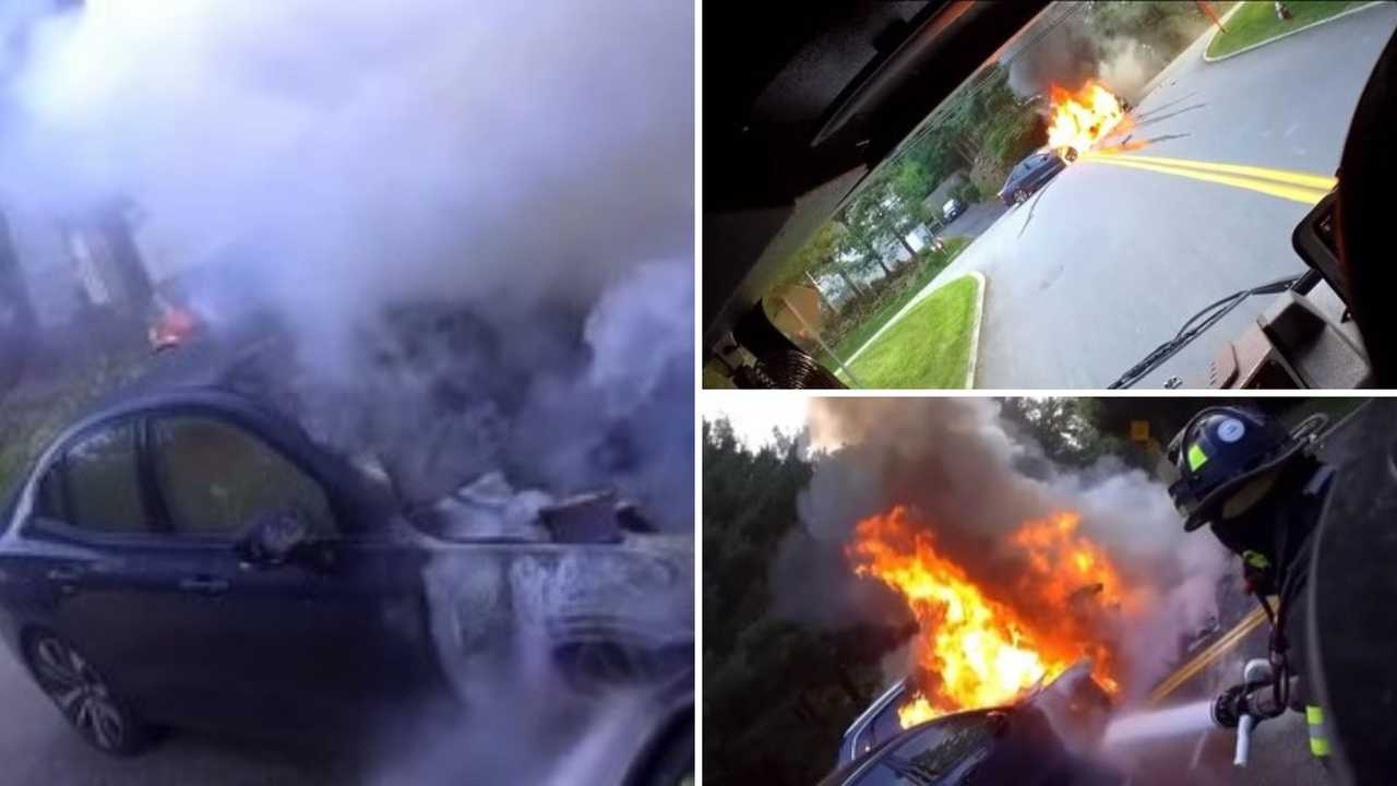 2 Cars Go Up In Flames In Westchester Crash