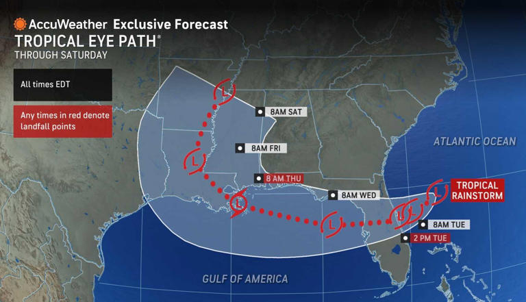 New Tropical System To Soak Several States With Flooding Rains