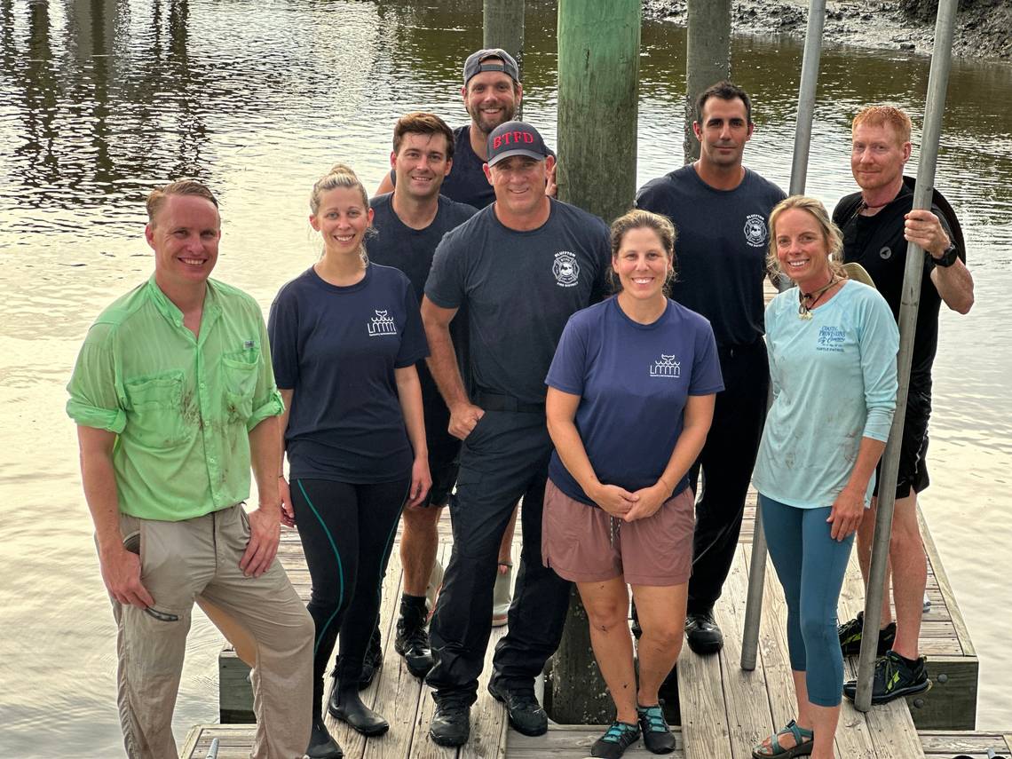 Bluffton's ‘Lucky' rescue: Stranded dolphin saved by firefighters ...